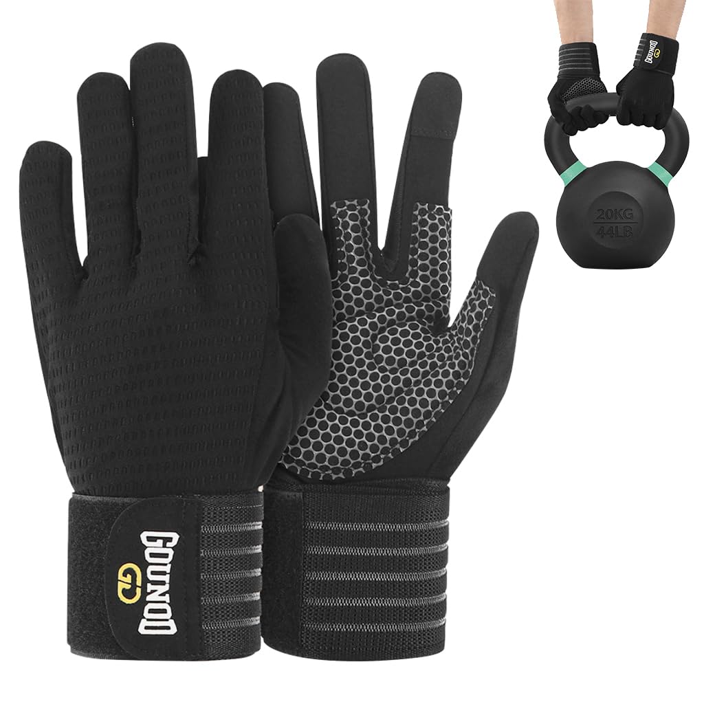 Buy Proberos® Full Finger Workout Gloves with Wrist Support, Gym Gloves ...