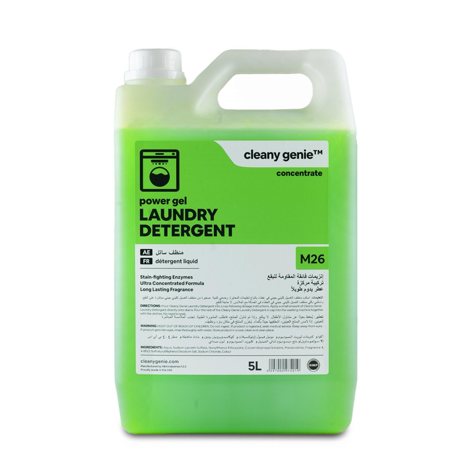 Cleany Genie Long Lasting Fragrance Laundry Detergent Concentrate Power ...