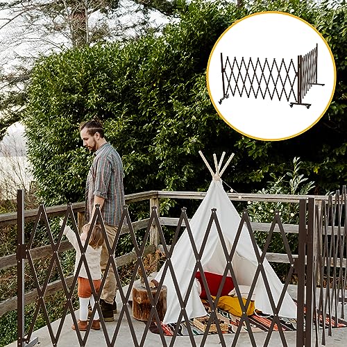 Metal Expandable Barrier Fence For Dogs, Portable Barricade Gate With ...