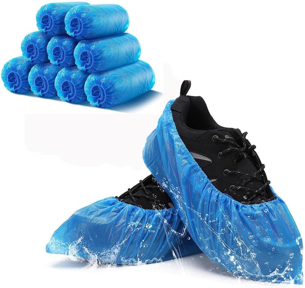 Goodern 100 PCS Disposable Shoe Covers,Non Slip Waterproof Reusable ...