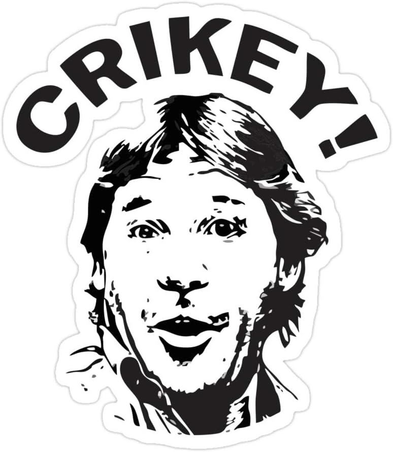 Amazon.com: Elizabeth 3 PCs Stickers Steve Irwin Crikey Merchandise 3 x ...