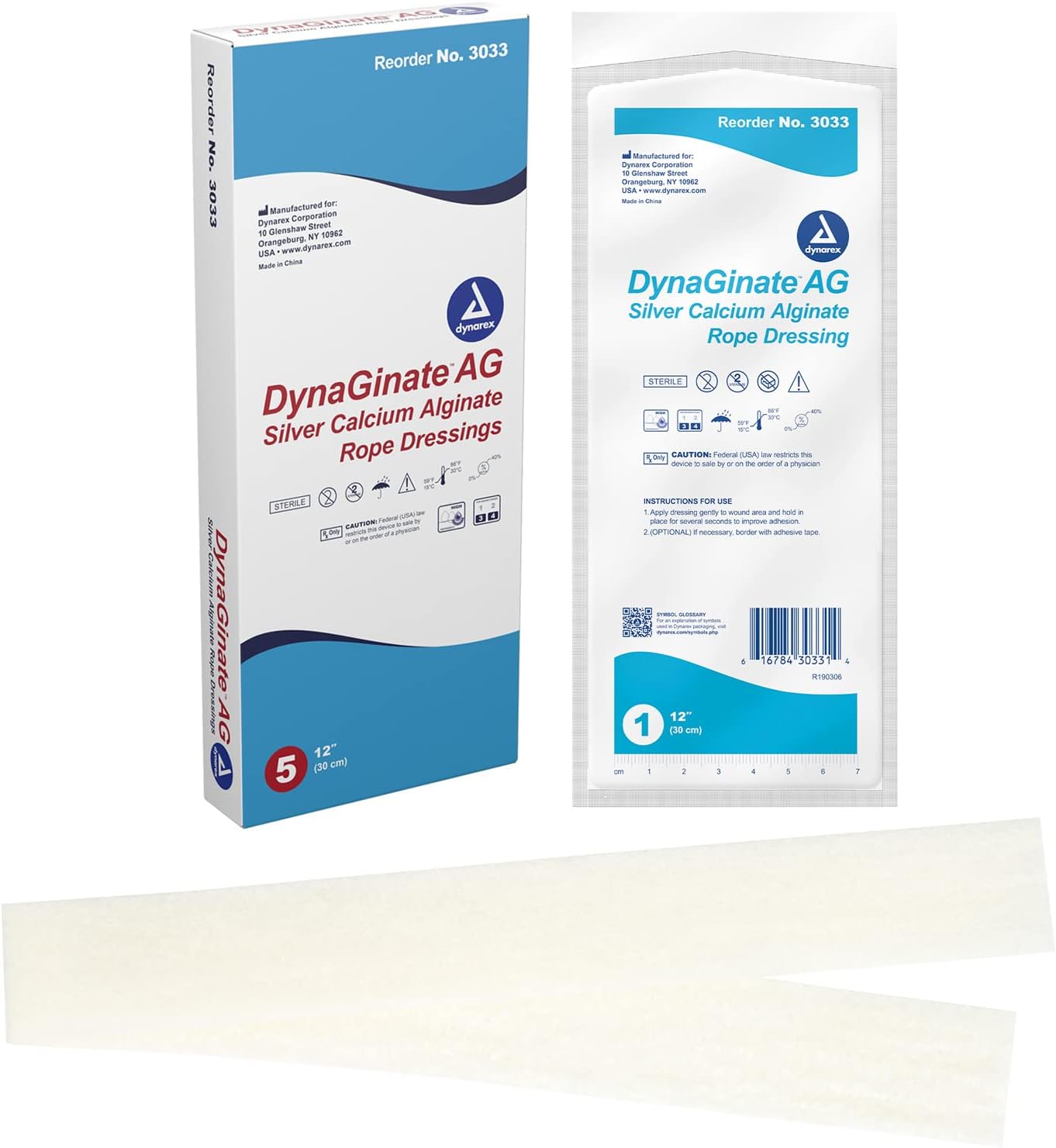 Amazon.com : ConvaTec AQUACEL Hydrofiber 0.75"x18" Ribbon Dressing with ...