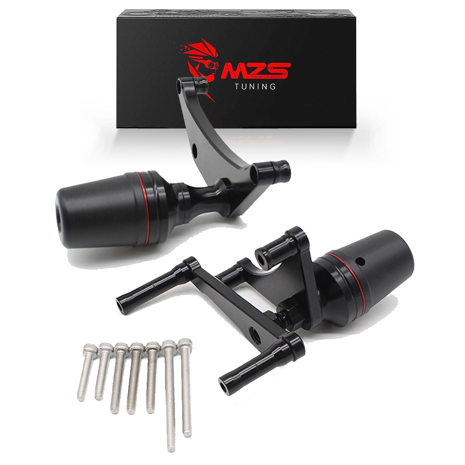 Amazon.com: MZS Motorcycle Frame Sliders, Falling Crash Protector ...