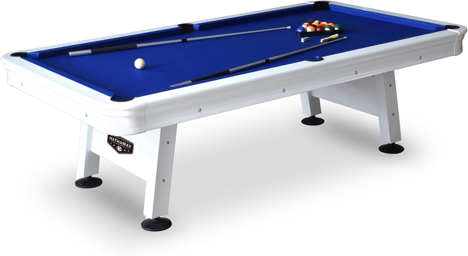 Hathaway BG3147 8' Outdoor Pool Table with Aluminum Rails & Waterproof ...