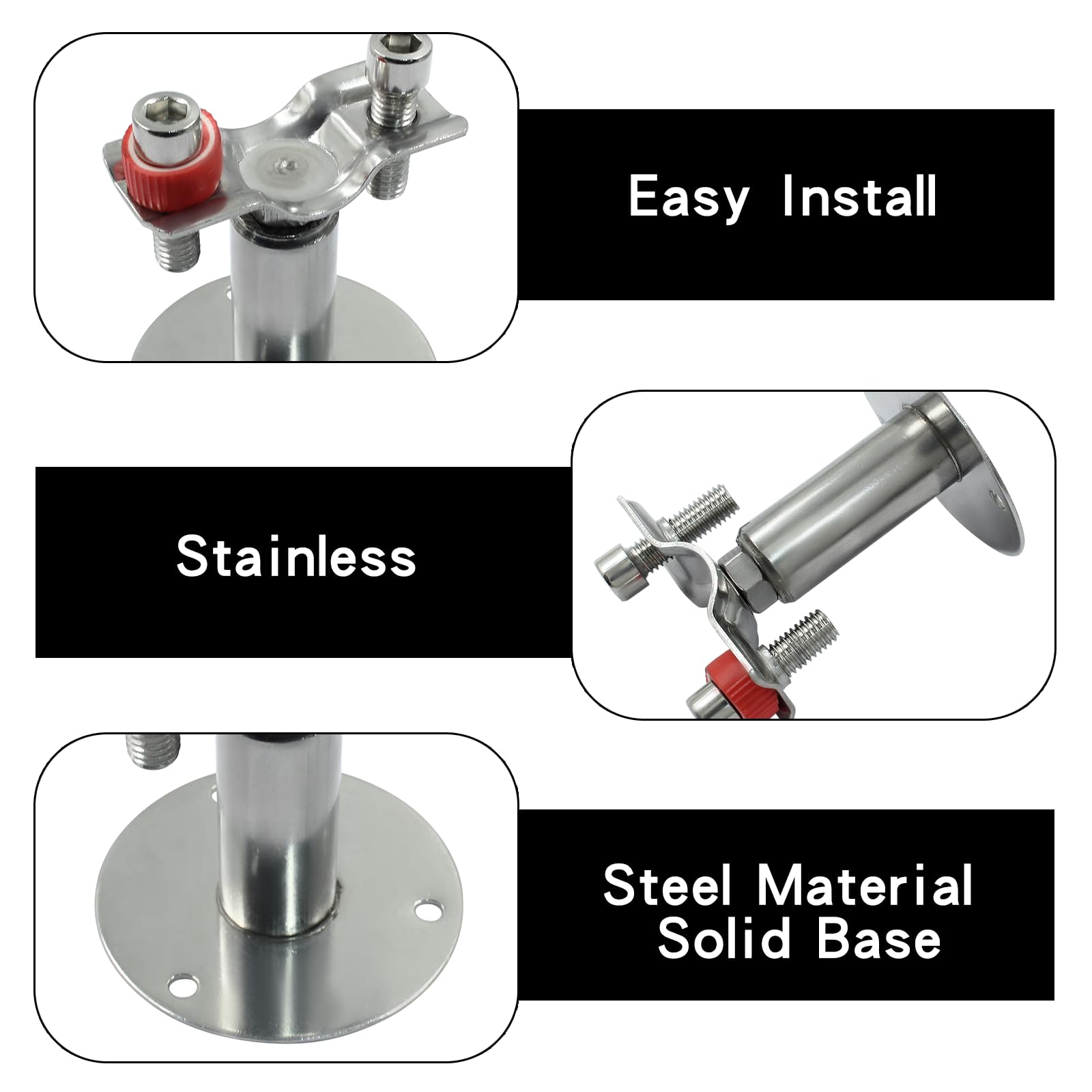 Adjustable Pipe Bracket 1/2"Shank Adjustable Pipe Bracket Clamp,