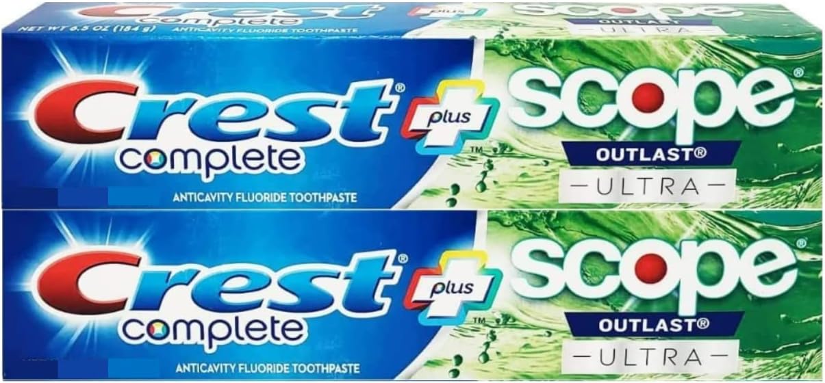 Amazon.com : Crest + Scope Complete Whitening Toothpaste, Minty Fresh ...