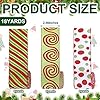 Amazon.com: Yinder 3 Rolls Christmas Wired Ribbon Red and Lime Green ...