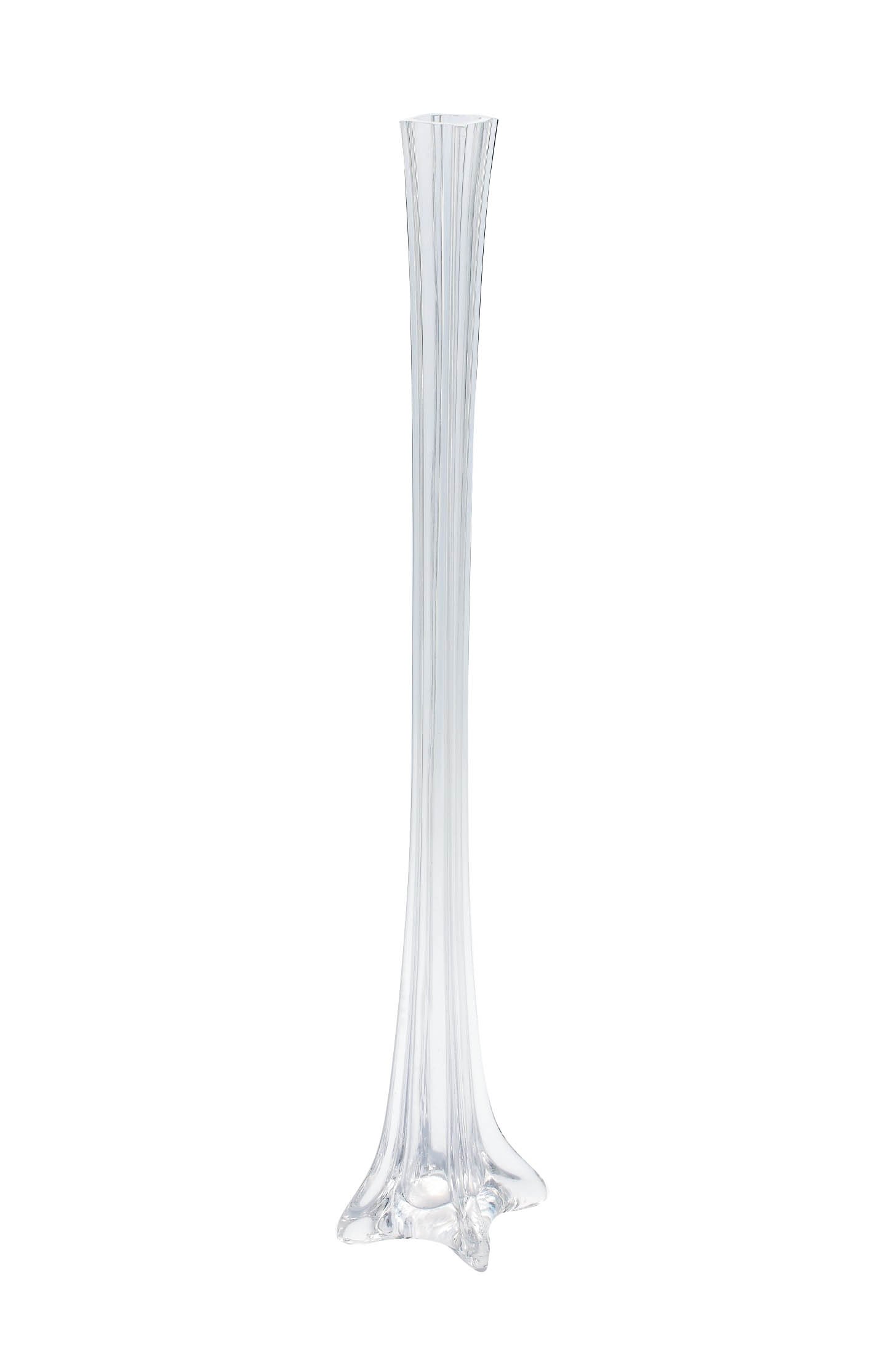 Amazon.com: Diamond Star Glass 24" Clear Tower Vase : Home & Kitchen