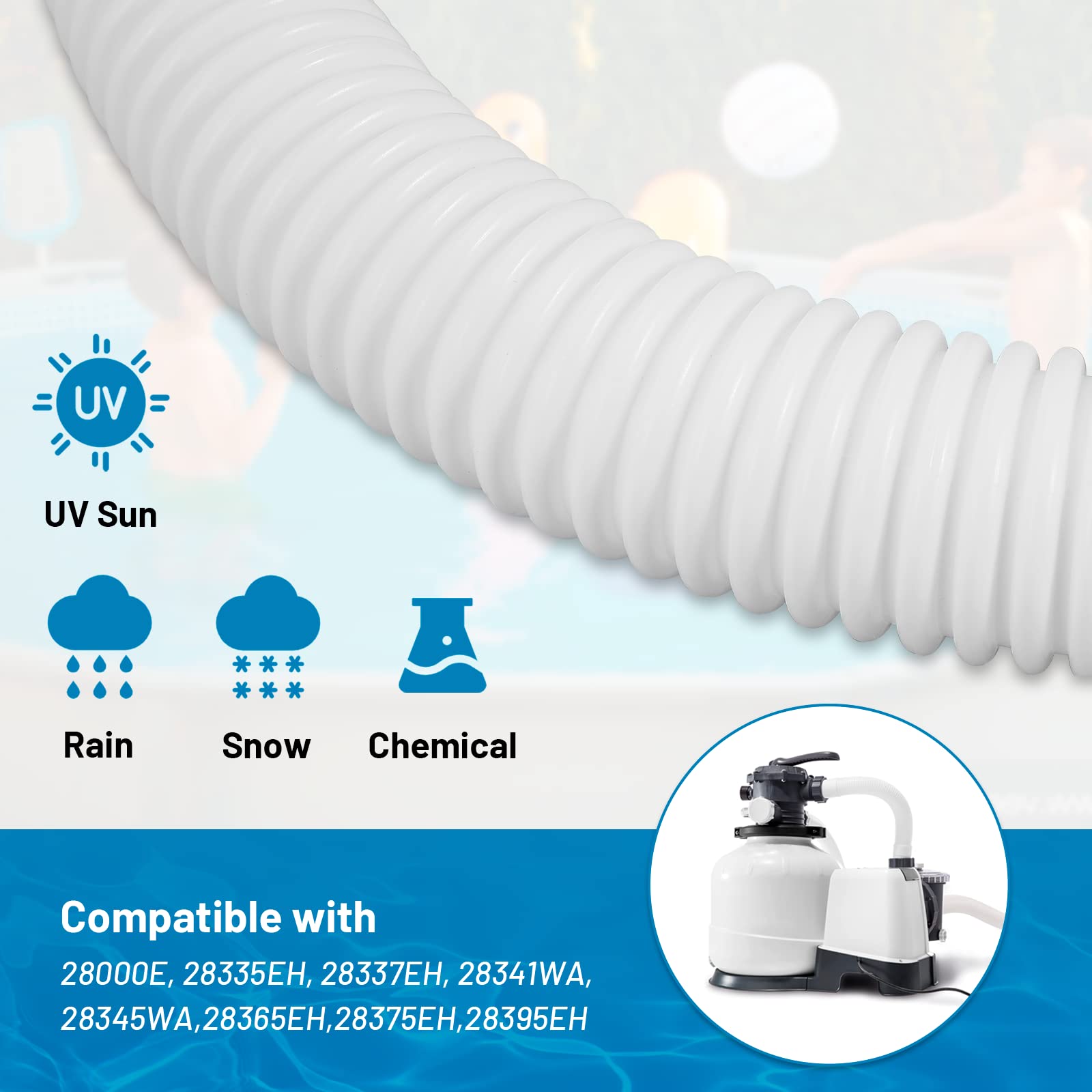 Snapklik.com : IDEASURE 1.5 X 59 Pool Hoses For Above Ground Pools ...