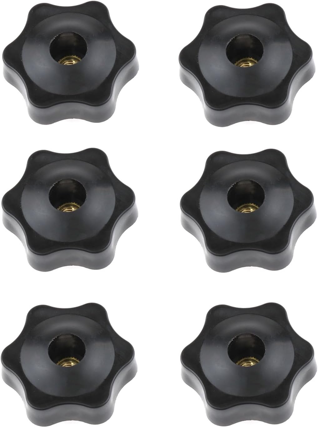 Amazon.com: Meuey Lyot T Track Knobs Six-Star Thru Knobs 1/4”-20 Hole ...