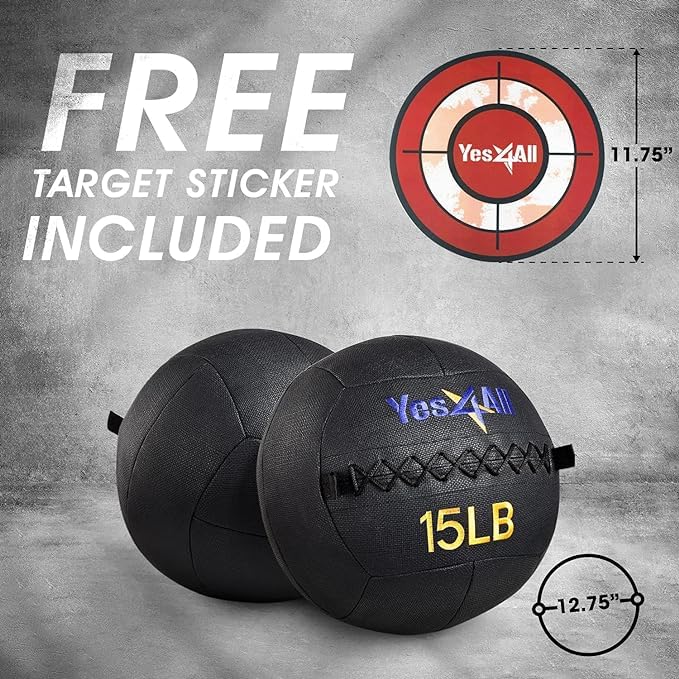 Snapklik.com : Yes4All Wall Ball, Soft Leather Weighted Iron Sand Ball ...