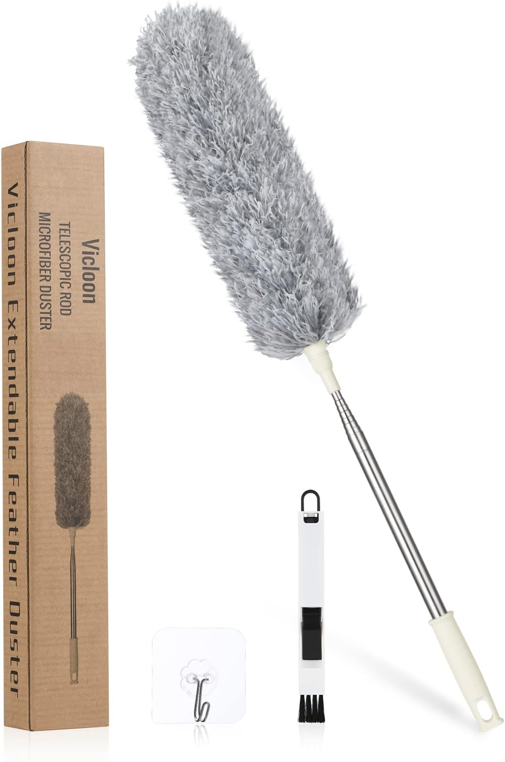 MR.SIGA Plumeau Long Flexible en Microfibre pour Le Nettoyage des ...