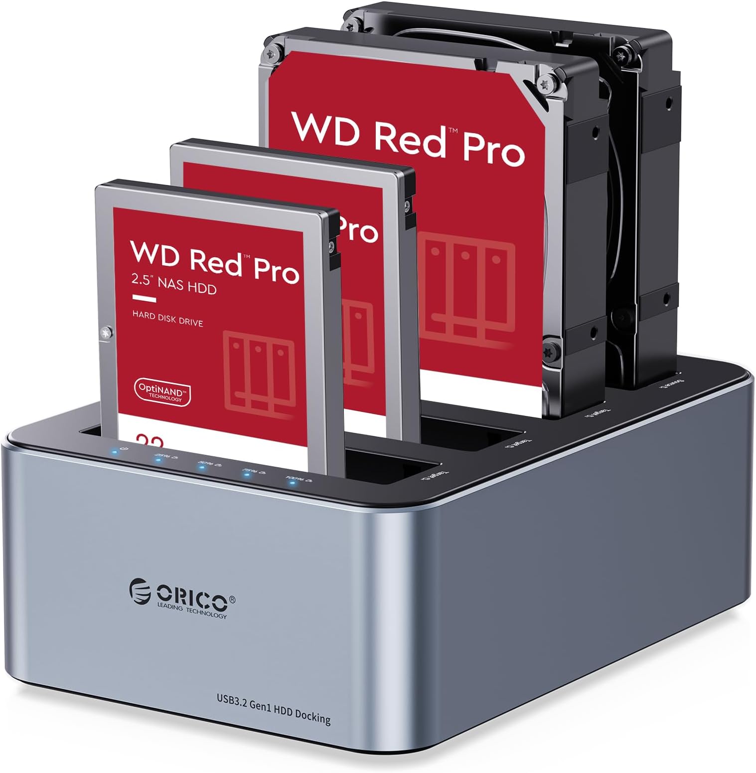 ORICO Hard Drive Docking Station 4 Bay Aluminum Hard Drive Duplicator ...