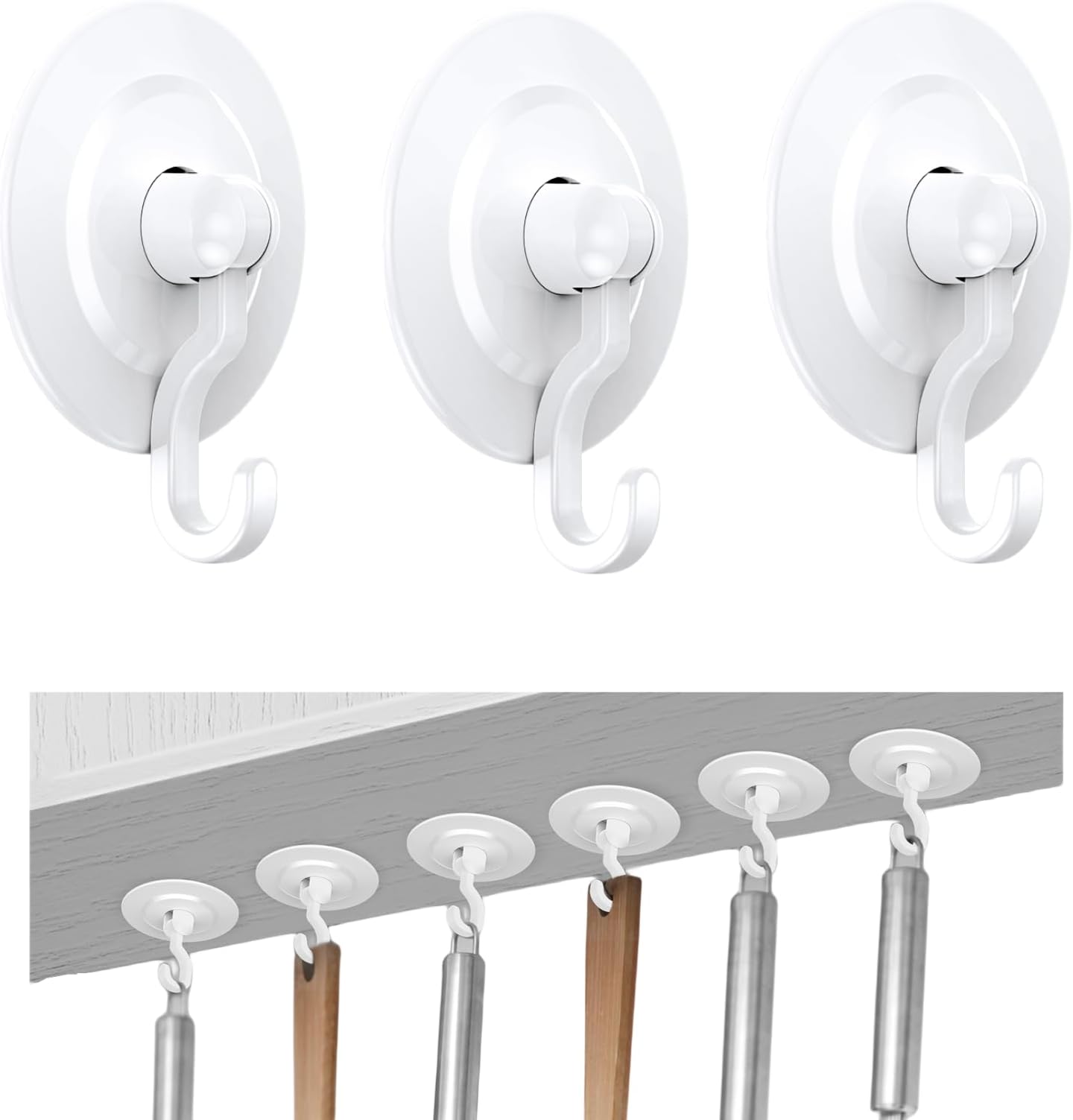 Amazon.com: 3M Polyethylene 3CT Command Ceiling Hooks, 1, Plain ...