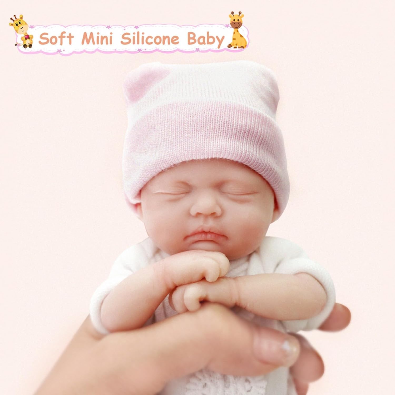 Mire & Mire 7″ Reborn Baby Dolls Silicone Full Body Baby Soft Mini Realistic Newborn Baby Dolls ...