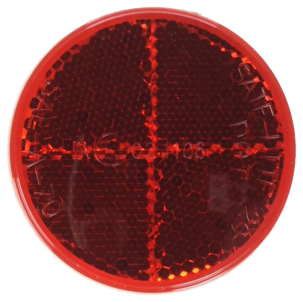Snapklik.com : 41002 Red Round Stick-On Reflector