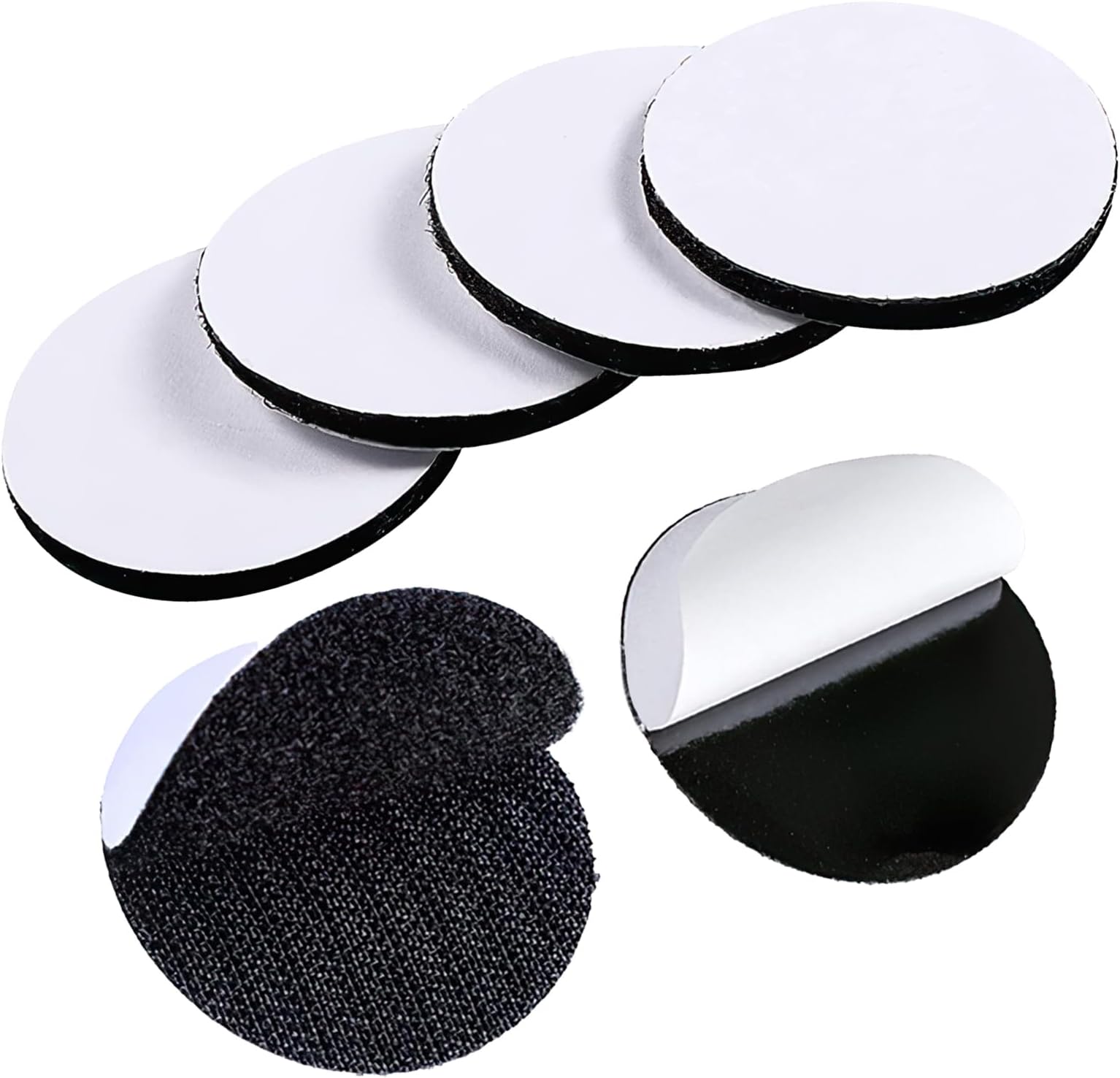 6 Pairs 10 CM Round Sticky Pads Double Sided Strong Sticky Pad Heavy ...