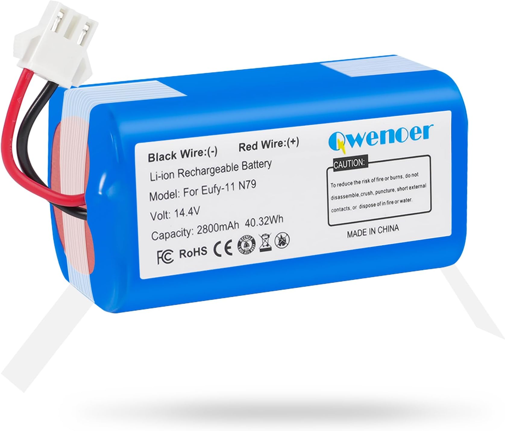 Amazon.com: Synergy Digital Vacuum Cleaner Battery, Compatible with Proscenic CMICR18650F8M7 ...