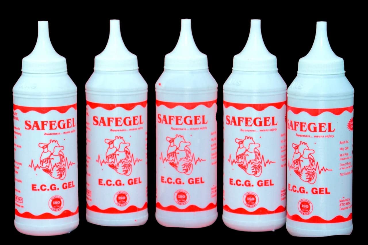Safe Gel ECG GEL for USG ECG EEG Sonography and Physio 250ML (Clear Gel ...