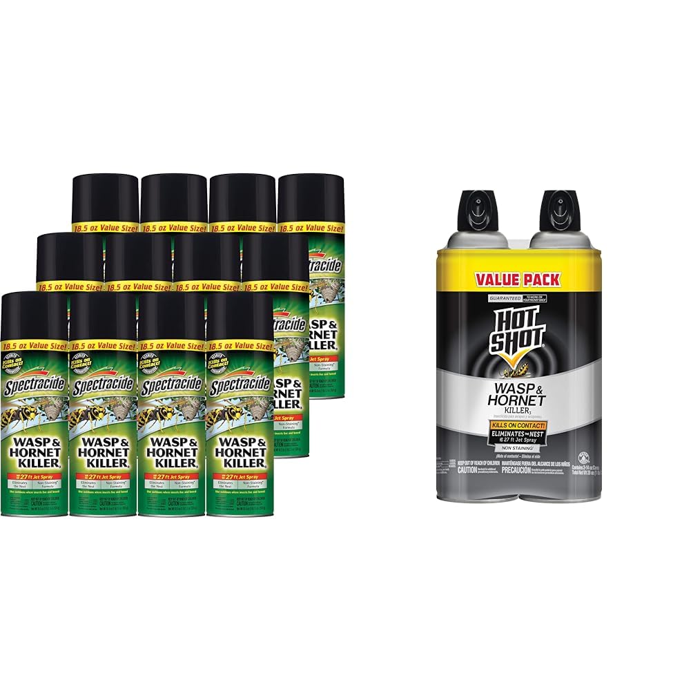 Amazon.com: Spectracide Wasp & Hornet Killer 3 Packs, 12 Cans, 18.5 Oz ...
