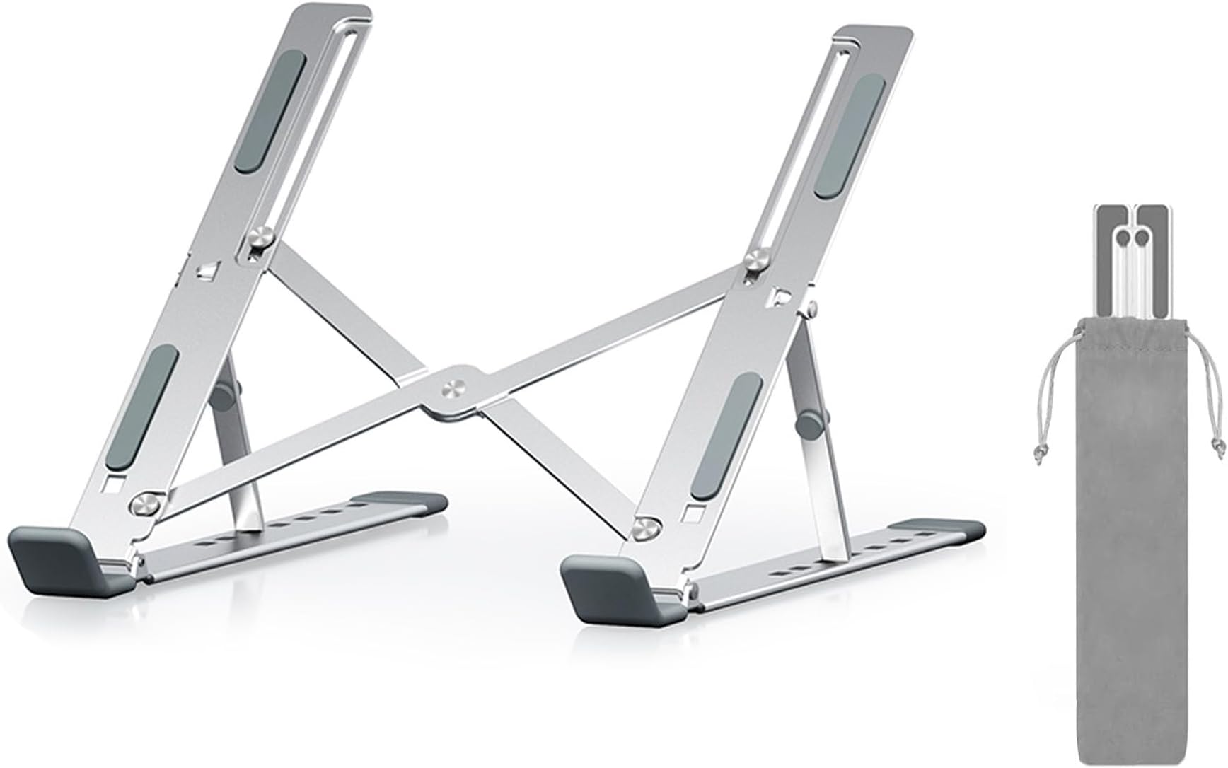 Amazon.com: Adjustable and Portable Aluminum Laptop Stand, Foldable ...