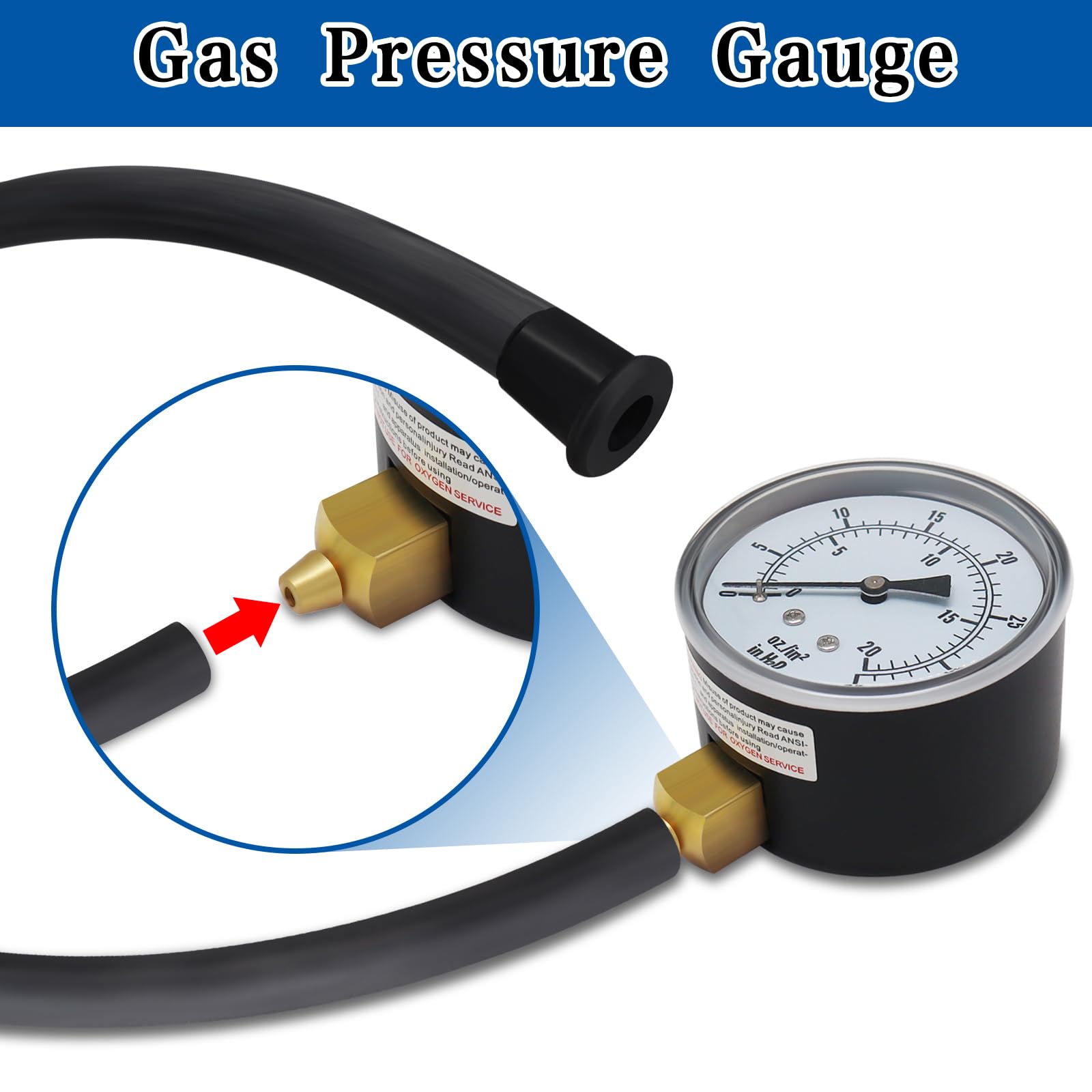Snapklik.com : FANOVO Manometer Gas Pressure Tester 0-35 WC Natural Or ...