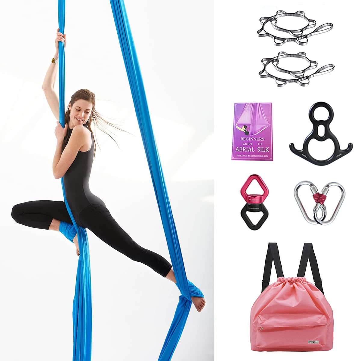 Home Yoga Swing Set SYCYKA 10M Aerial Yoga Swing Set - Complete Silks ...