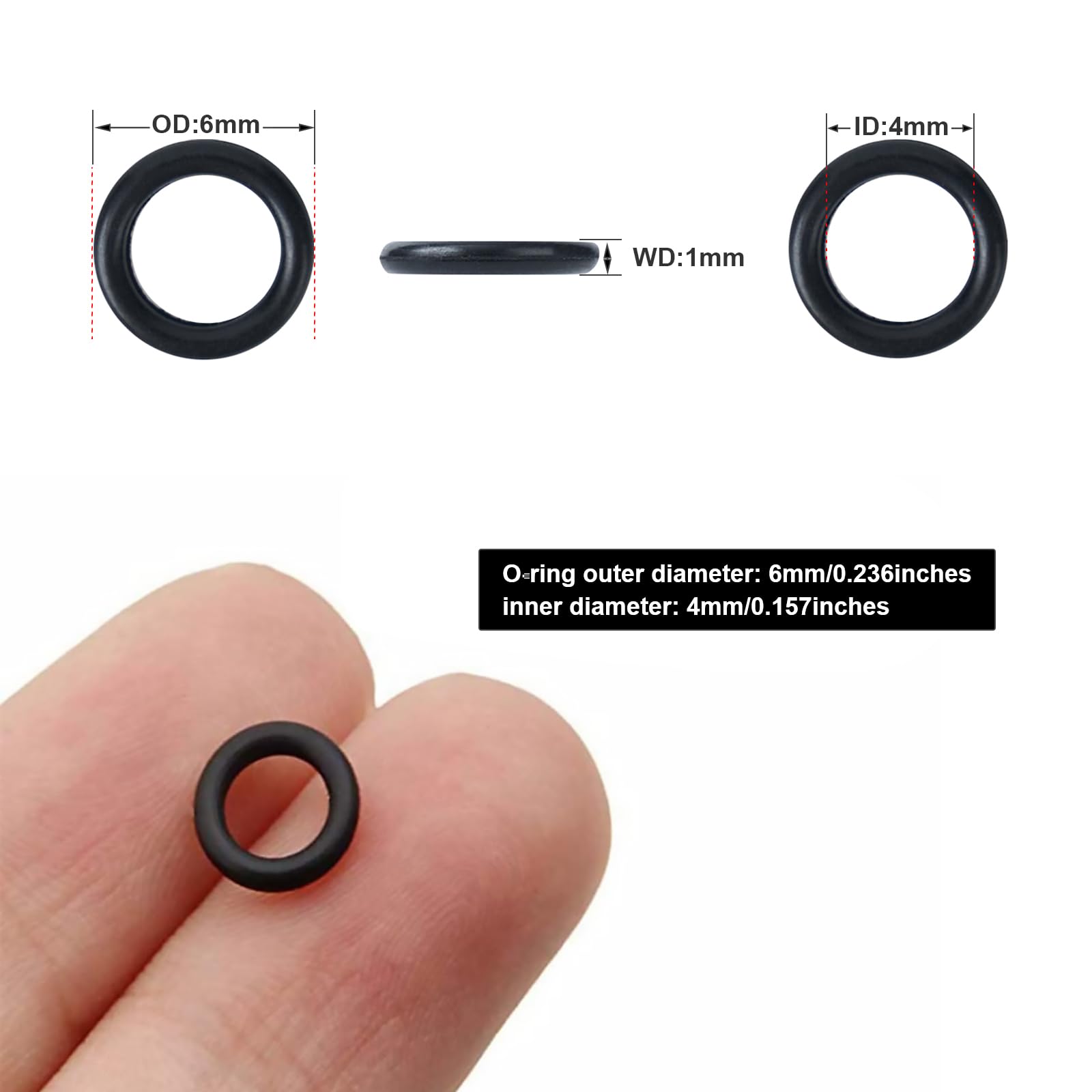 Snapklik.com : 100pcs 1/4 Inch O-Rings Specifically For Broadhead ...