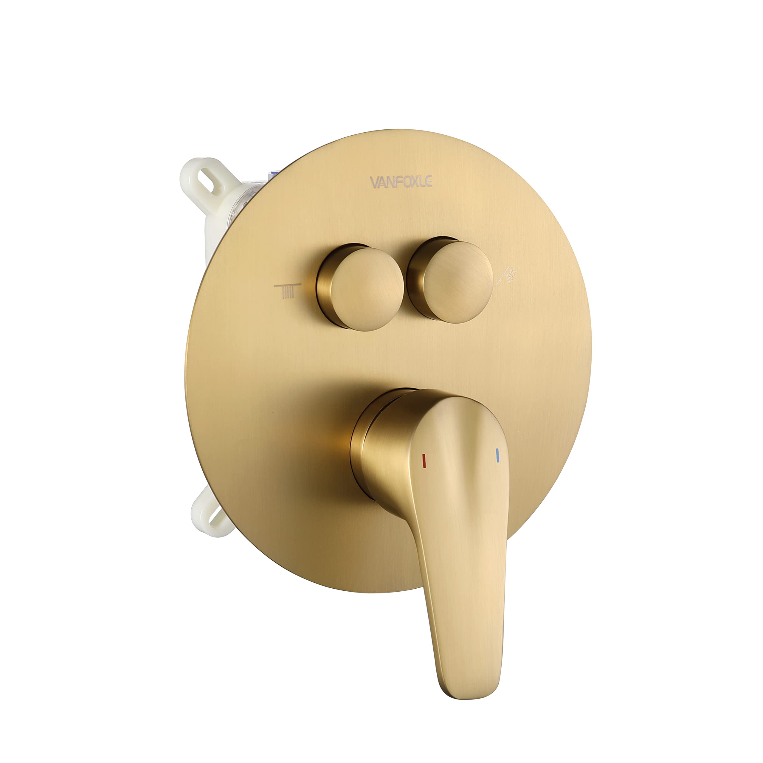 Snapklik.com : VANFOXLE Push Button Diverter Dual Modes Shower Faucet ...