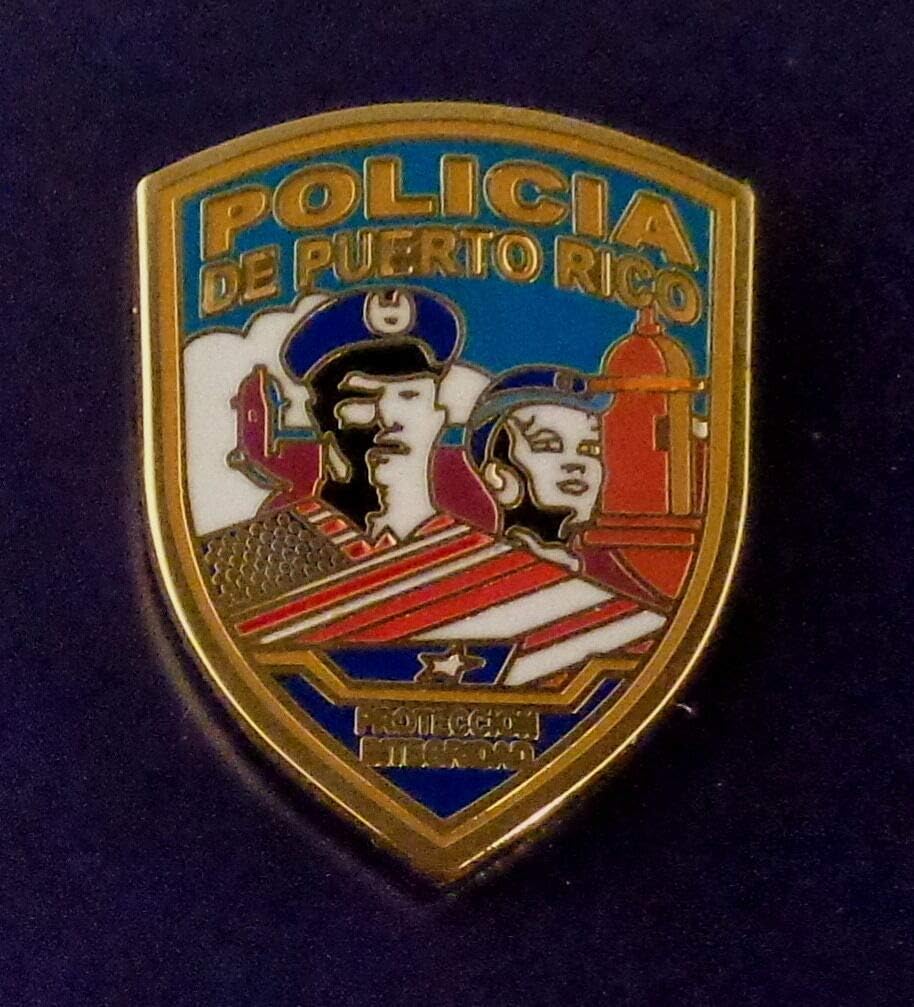 Amazon.com: POLICIA De Puerto RICO Police Patch Lapel Pin Proteccion ...