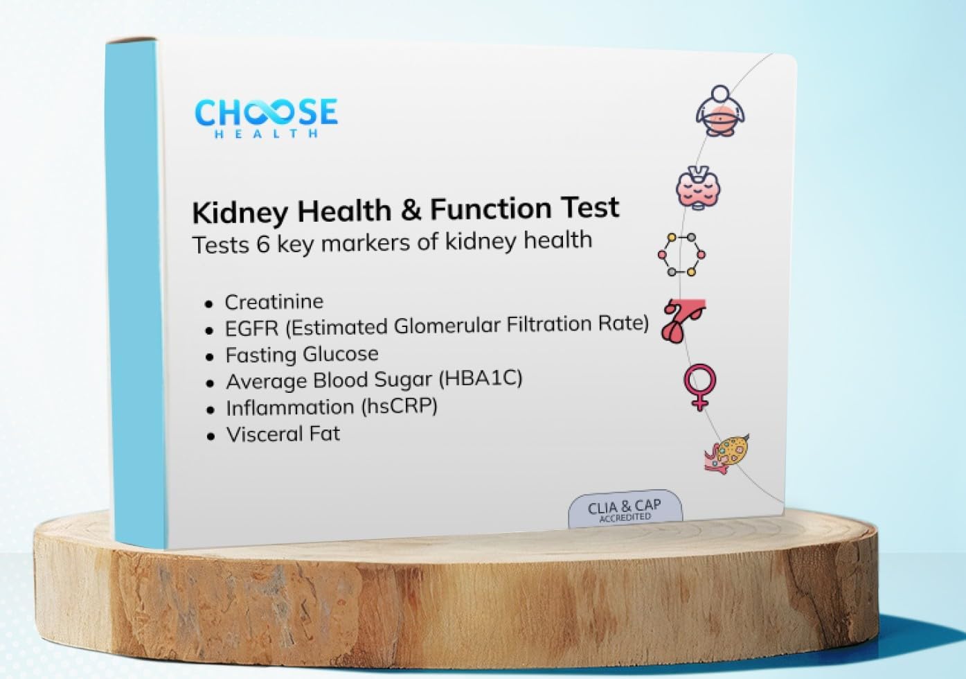 Amazon.com: Choose Health 6-in-1 at-Home Kidney Test | Test and Track ...