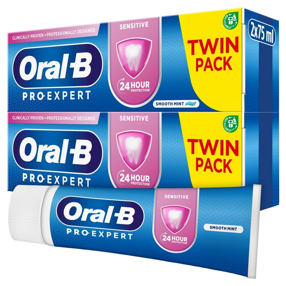 Oral-B 3D Pro Export Sensitive Toothpaste - Smooth Mint - 2x75ml ...