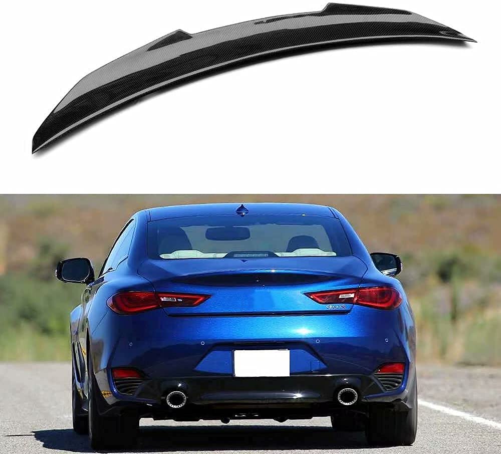 Carbon Fiber Rear Roof Spoiler For 2017 2019 Infiniti Q60 | Desertcart ...