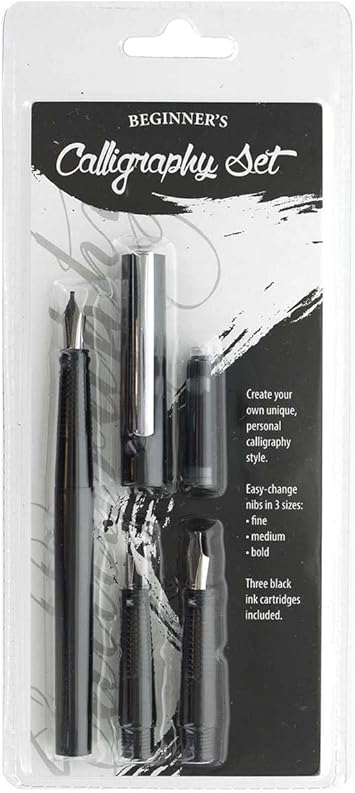 Amazon.com: Leisure Arts LEA Calligraphy Set Beginner's : Arts, Crafts ...
