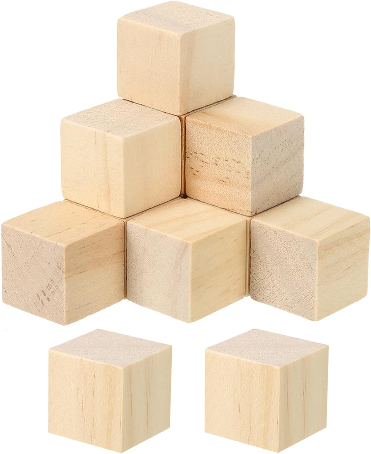 Amazon.com : PATIKIL 0.8 Inch Unfinished Wooden Blocks, 120 Pack ...