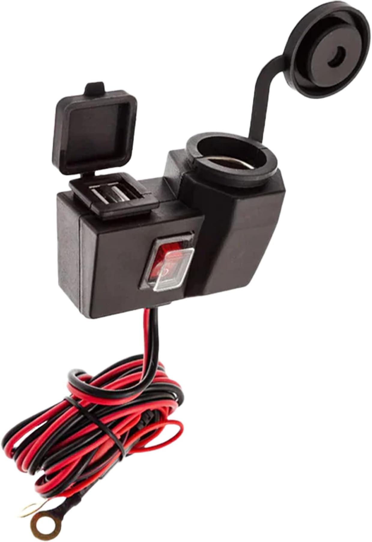 UltimateAddons® Motorcycle 5V 3.1 Amp Power Supply 2 USB Ports ...