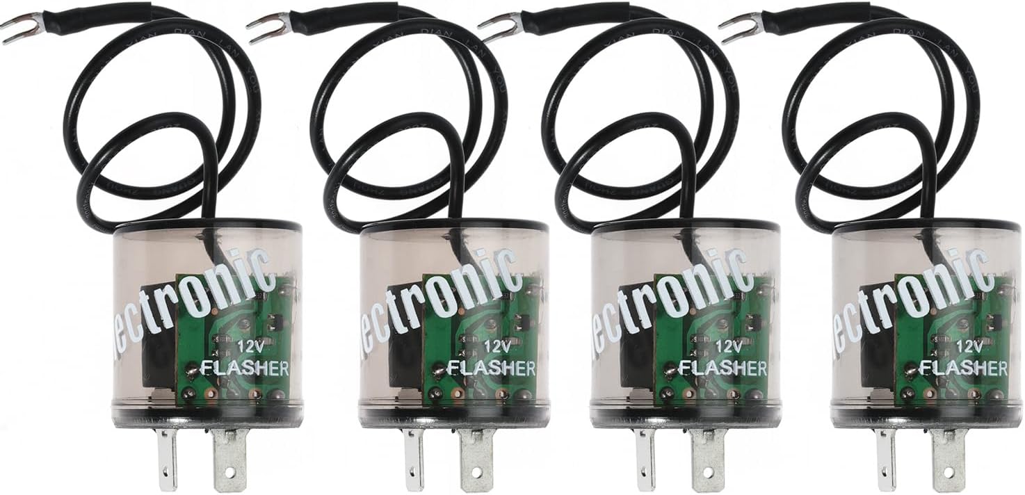 Amazon.com: YiEC ZAN LED Flasher Relay 2 Pin 12V 2 Terminal LED Turn ...