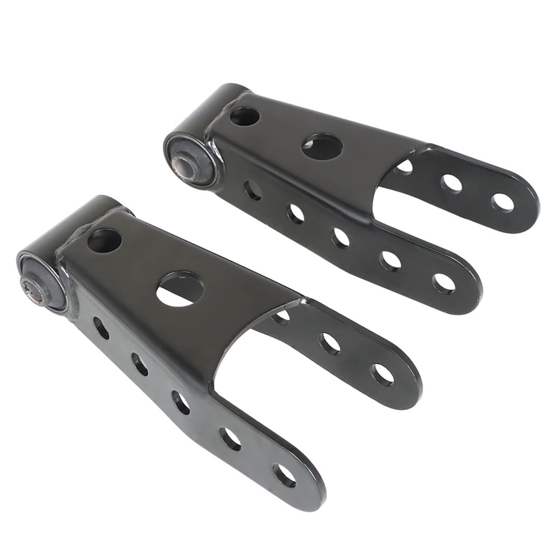 Amazon.com: Silscvtt 2 Pcs Black Steel Rear Lowering Shackle Kit 6400 ...