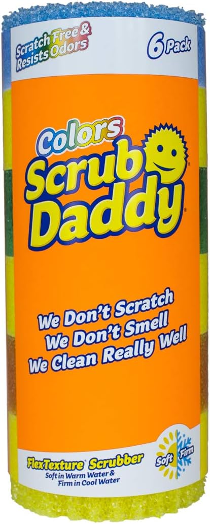Scrub Daddy Damp Duster, Magical Dust Cleaning Sponge, Dusters for ...
