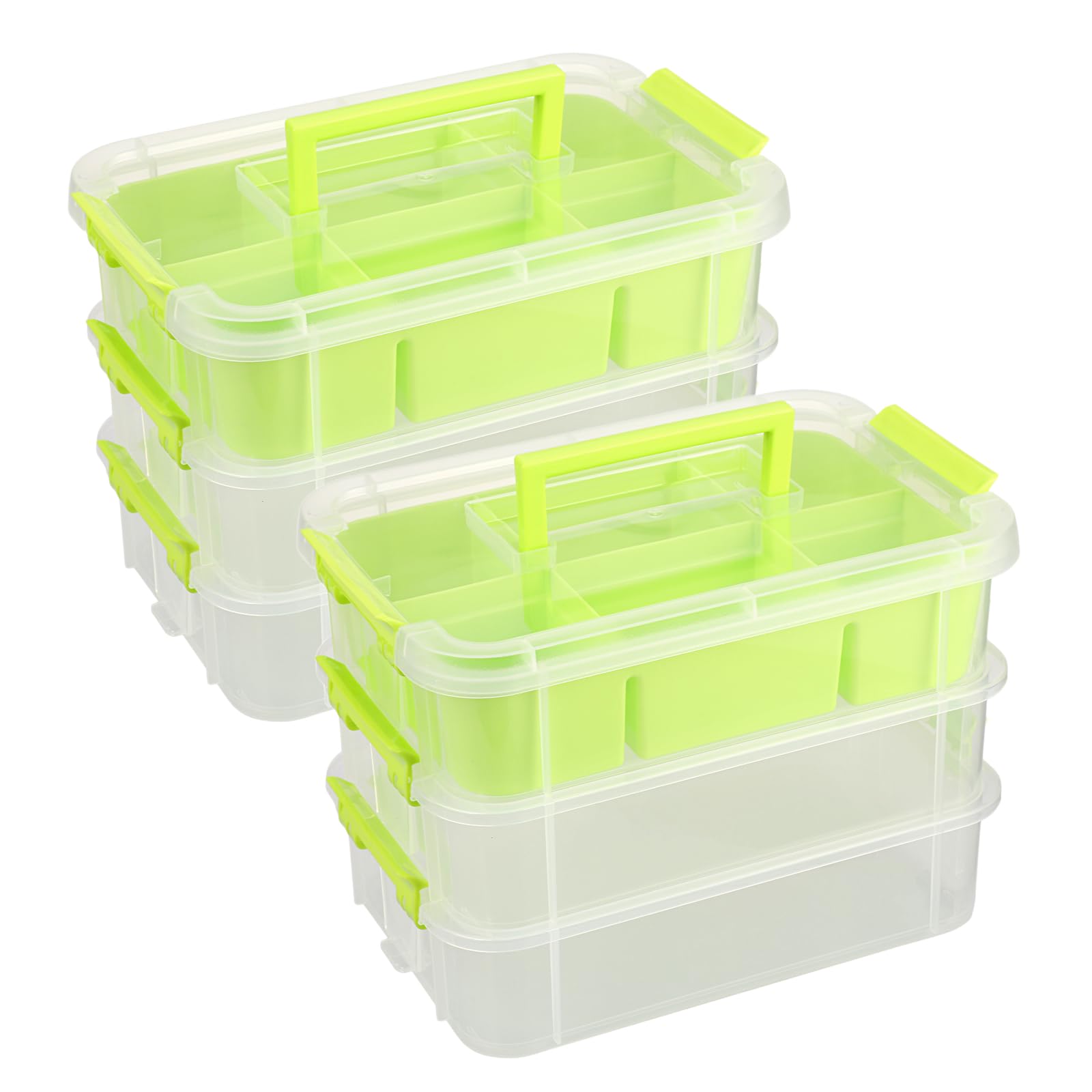 Snapklik.com : BTSKY 3-Layer Plastic Craft Storage Container