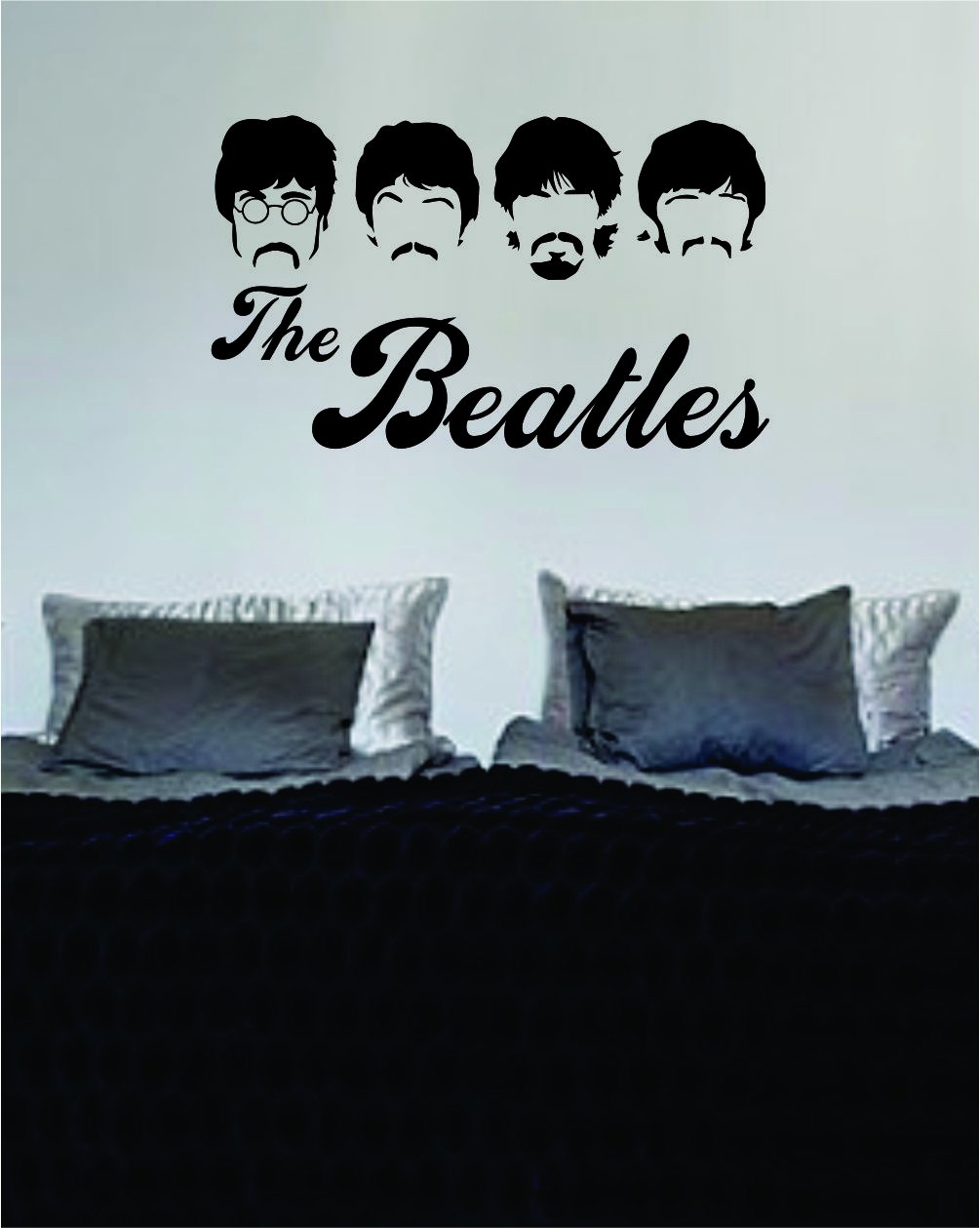 The Beatles Name and Faces Decal Wall Vinyl Art Sticker Music: Amazon ...