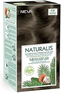 NEVA Naturalis Permanent Hair Dye Set, Vegan,100% Gray Coverage ...