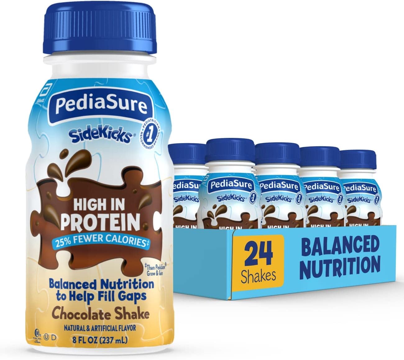 Amazon.com: PediaSure SideKicks, 24 Shakes, Kids Protein Shake, With ...