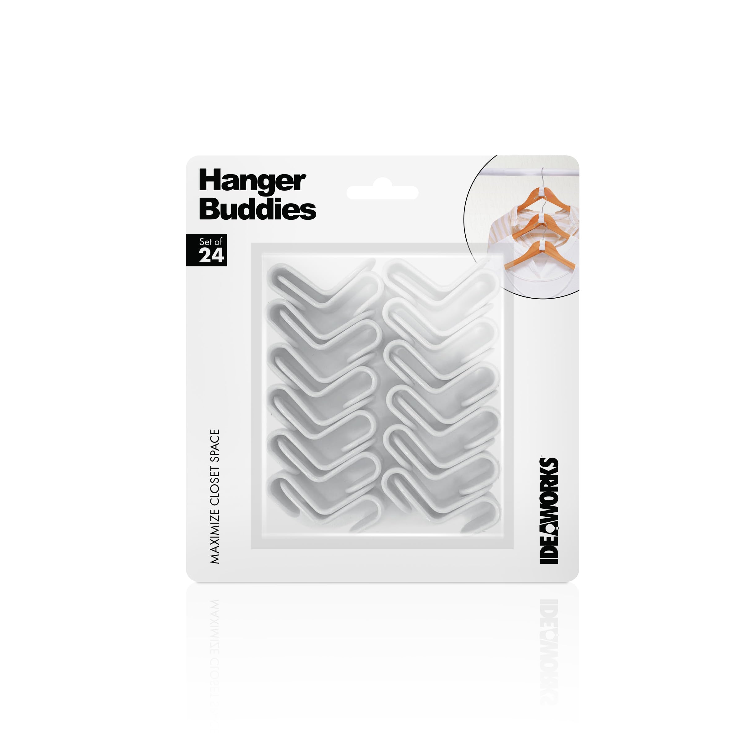 Amazon.com: Ideaworks Hanger Buddies 24 piece Cascading Hanger Hooks ...