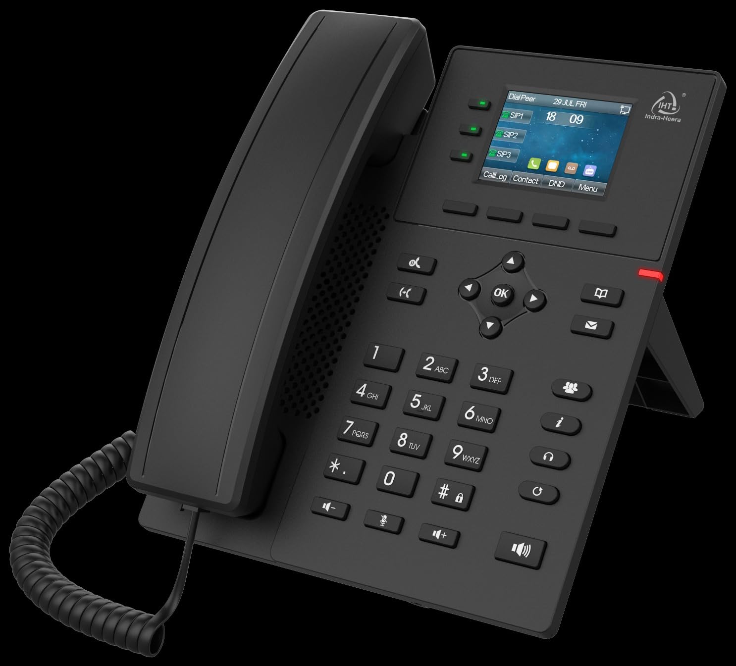 IP Phone (PHS46FP) VoIP Phone I 2.4-Inch Color Display I 4 SIP Lines I ...