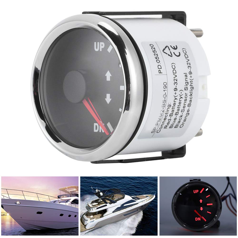 Red Backlight Boat Gauge 52mm Boat Trim Gauge With Red Backlight - 0 ...