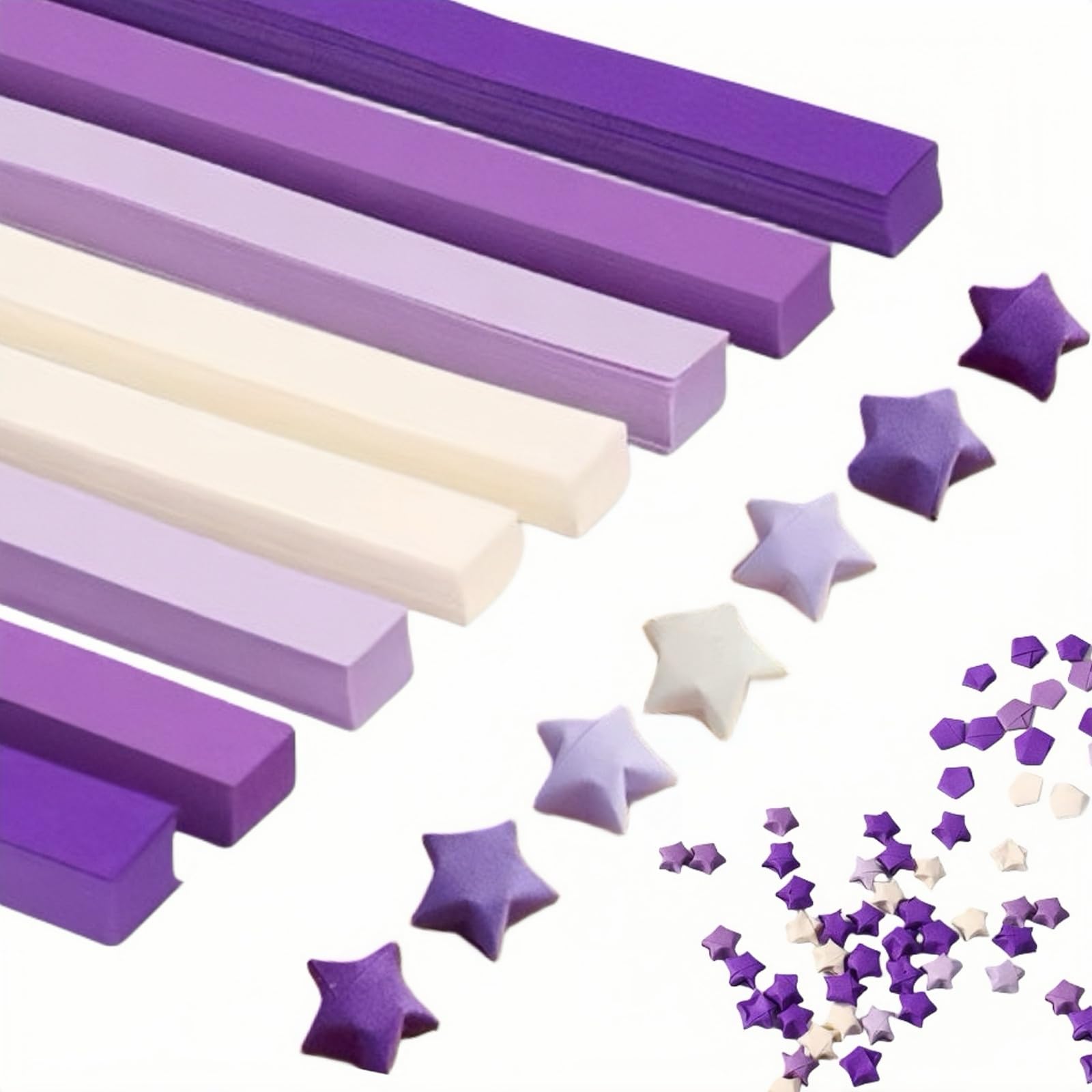 Amazon.com : 1350 Sheets Origami Star Strips, Double Sided Lucky Star ...