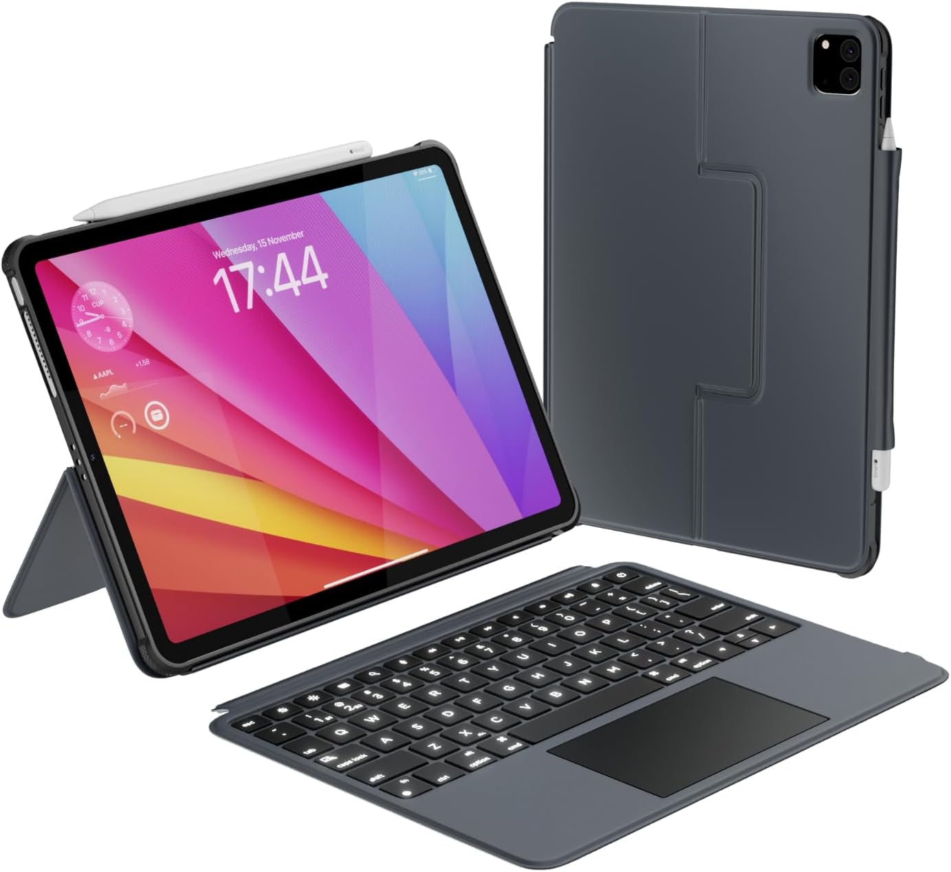 Amazon.com: Macally iPad Pro 11 Inch Case with Keyboard and Track Pad ...