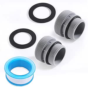 ECOPOOLTECH Pool Hose Adapter A for Threaded Connection Pumps and ...