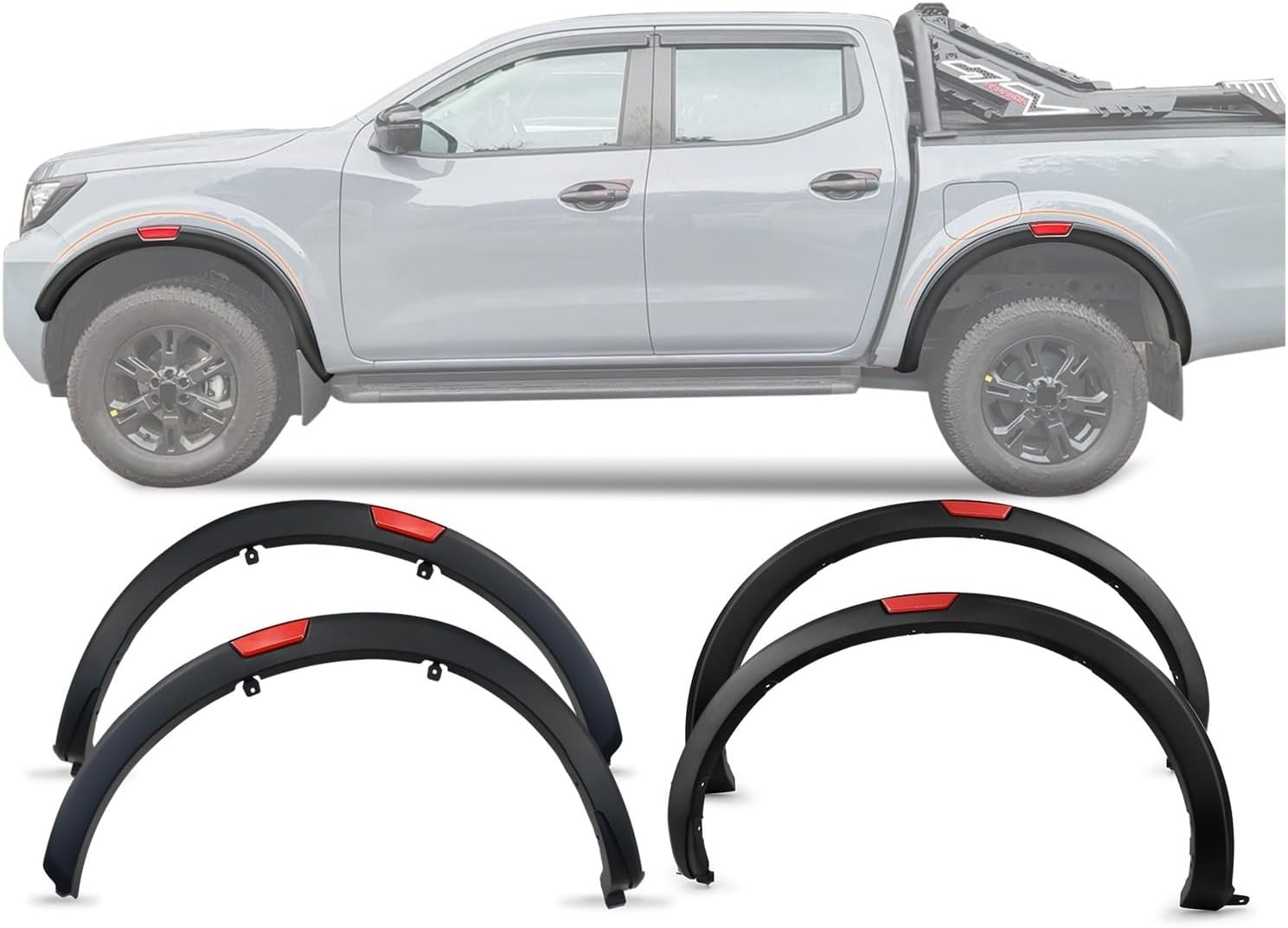 Extensions Fender Flares Wheel Arches.Compatible for Nissan Navara 2021 ...